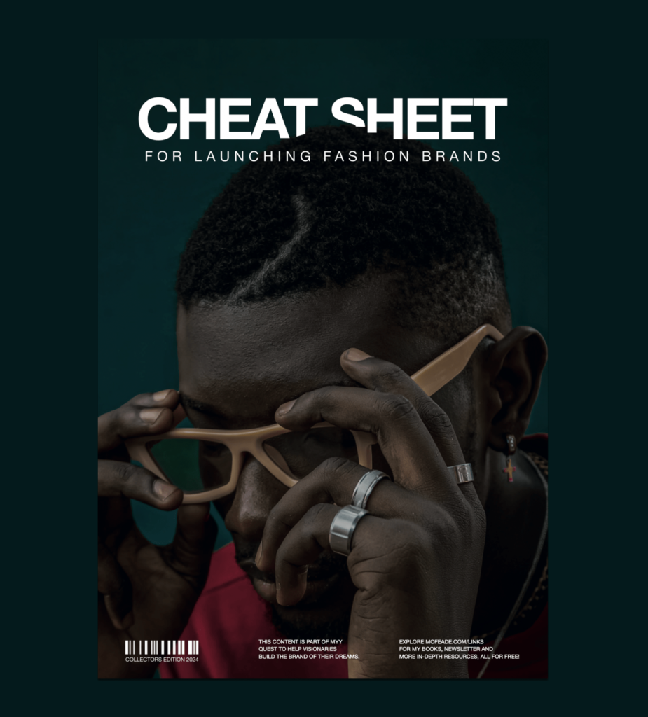 Cheat Sheet for Launching Fashion Brands - Mofe Ade